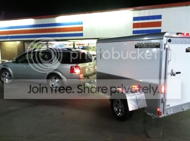 towing a 5 x 10 enclosed trailer - My Ford Freestyle .com