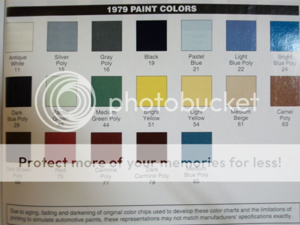 Original Colors | El Camino Central Forum