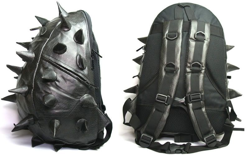 New Super Funky Spiky Turtle Shaped School College Backpack Rubber ...