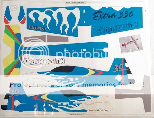 Sticker Plans for Depron EPP 3D F3P RC Planes (Design - Blue Sealed ...