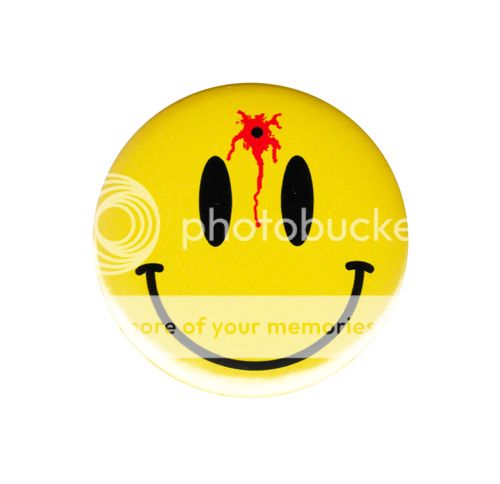 Shot In The Head Smiley Pinback Button Badge Pin 44mm Bloody Emoticon ...