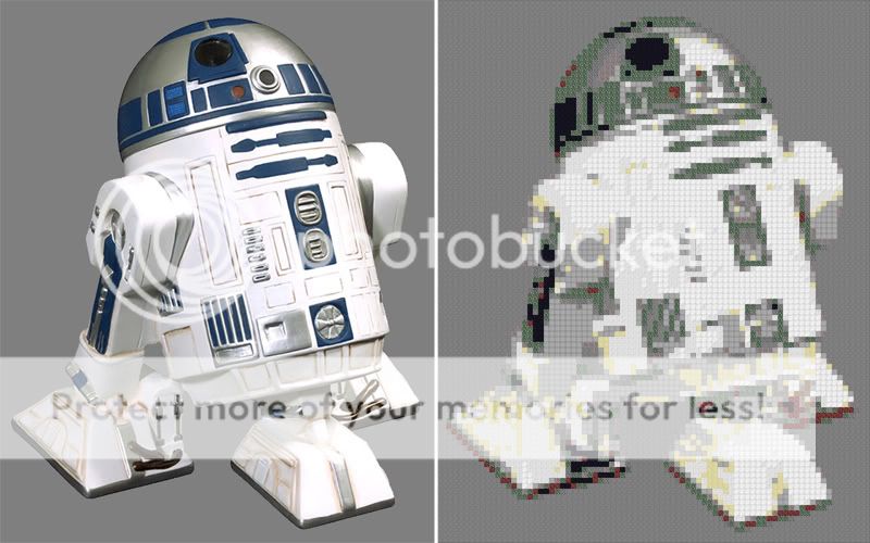 100x80 Massive R2D2 Image! - Survival Mode - Minecraft: Java Edition ...